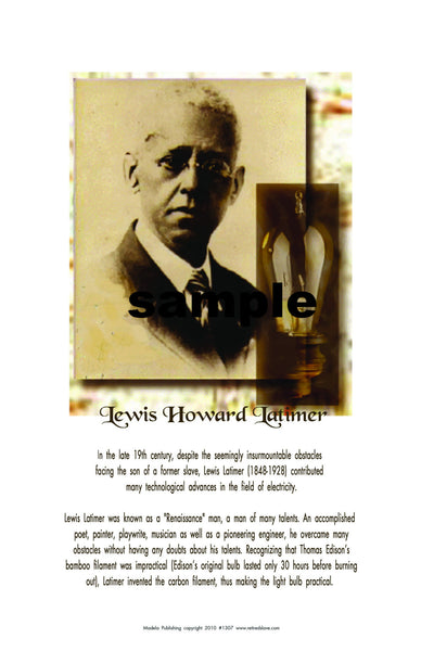African American historical posters. Lewis Howard Latimer #1307 ...