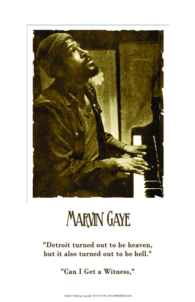 African American historical posters. Marvin Gaye #1328 ...