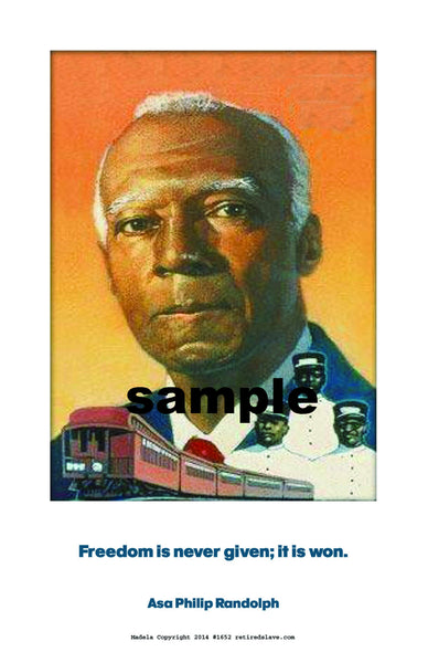 African American historical posters. A. Philip Randolph #1356 ...