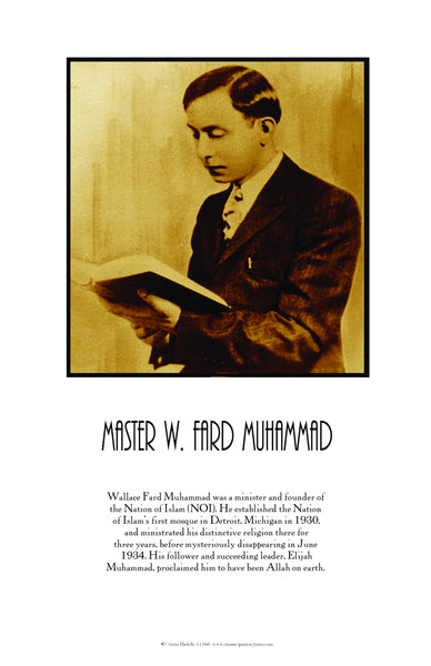 African American historical posters. Fard Muhammad #1266 ...